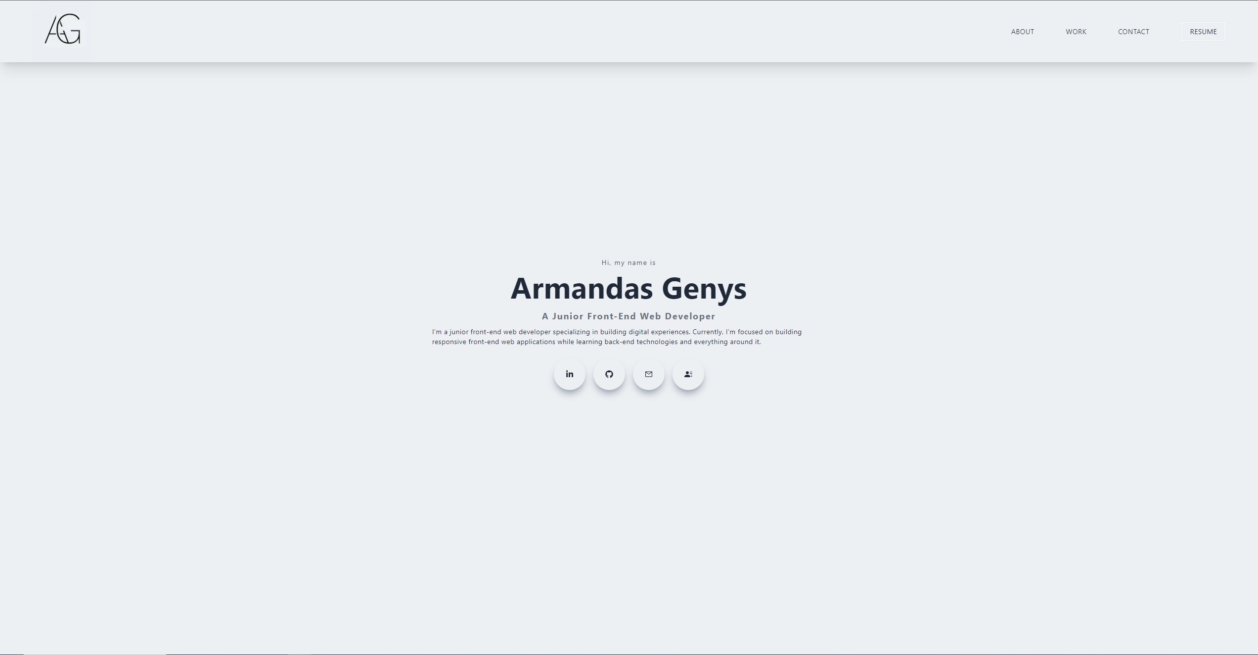 Armandas | Front-End Developer
